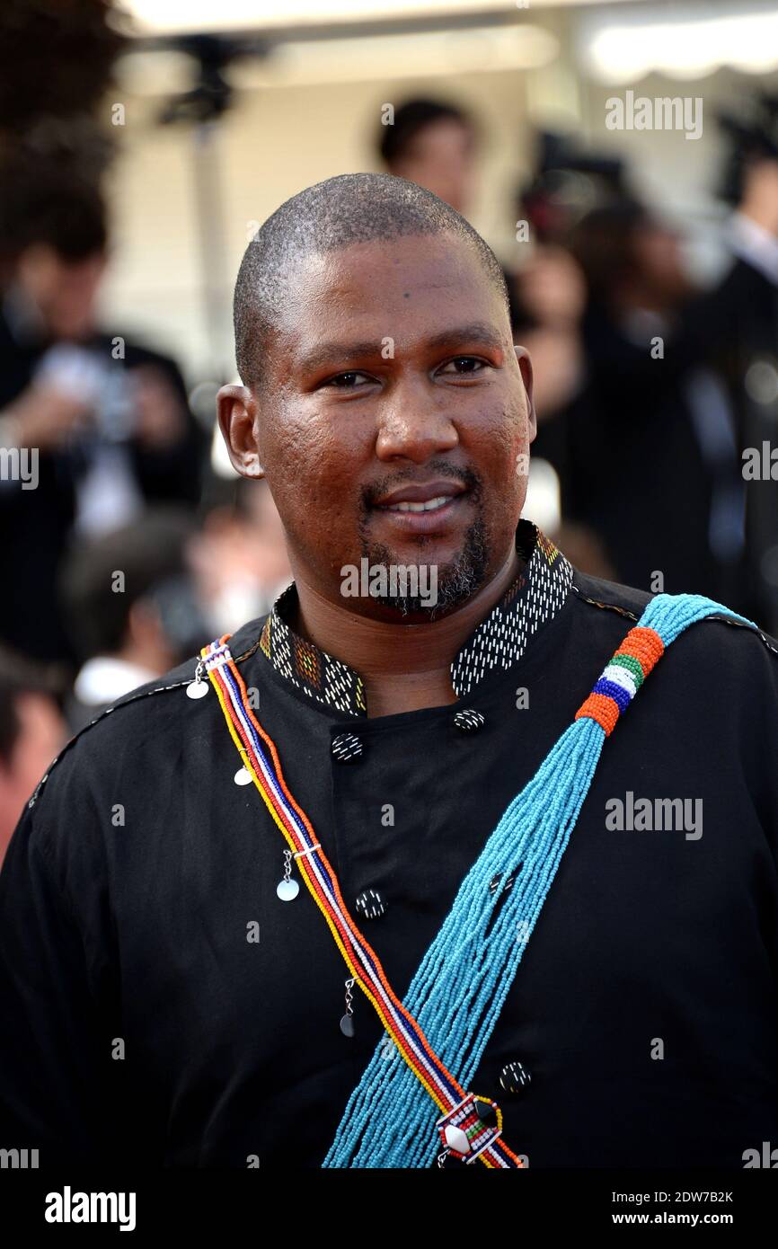 Mandla Mandela arriving at the Palais des Festivals for the screening ...