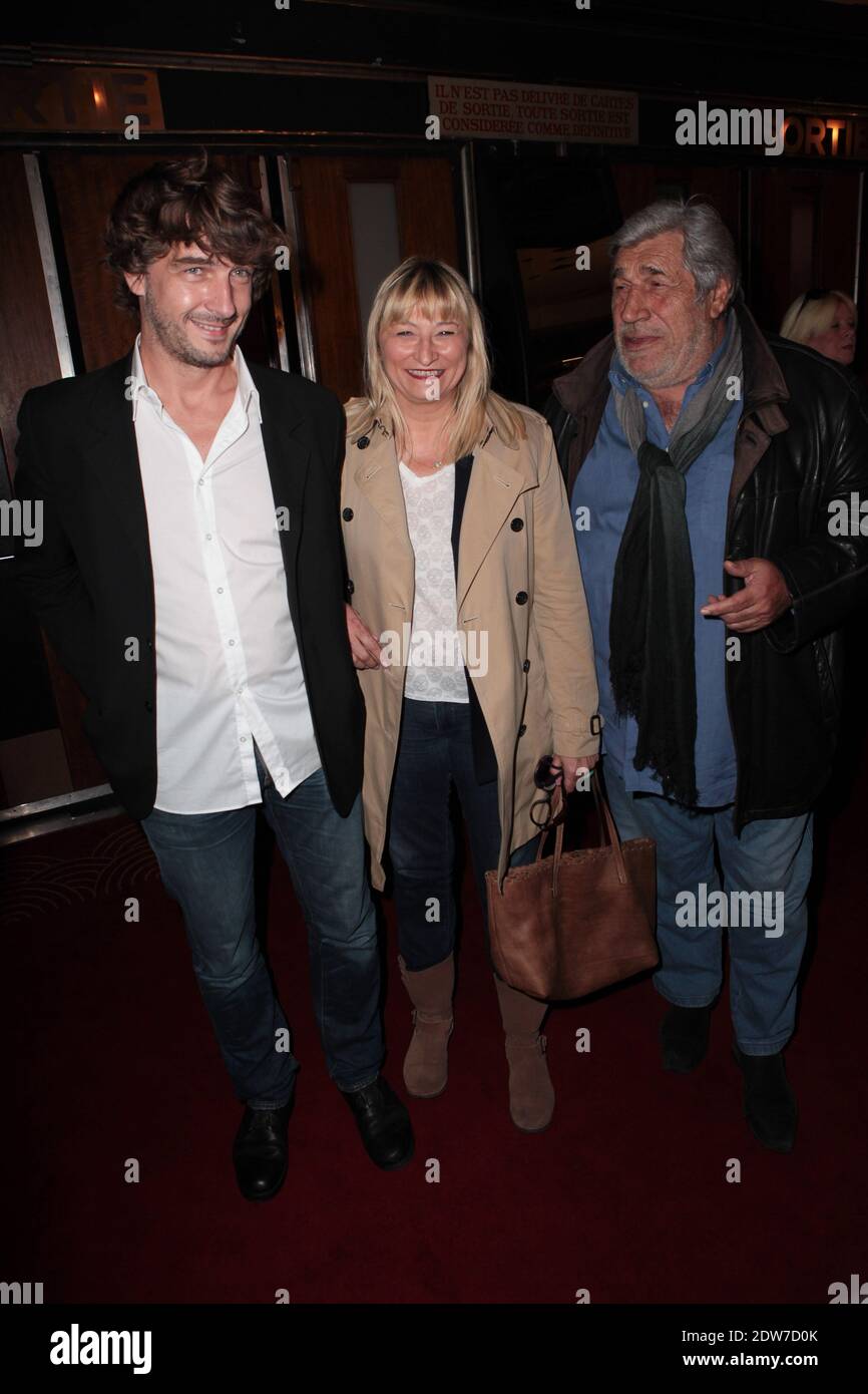 Christine Bravo and Jean-Pierre Castaldi attending the one man show of ...
