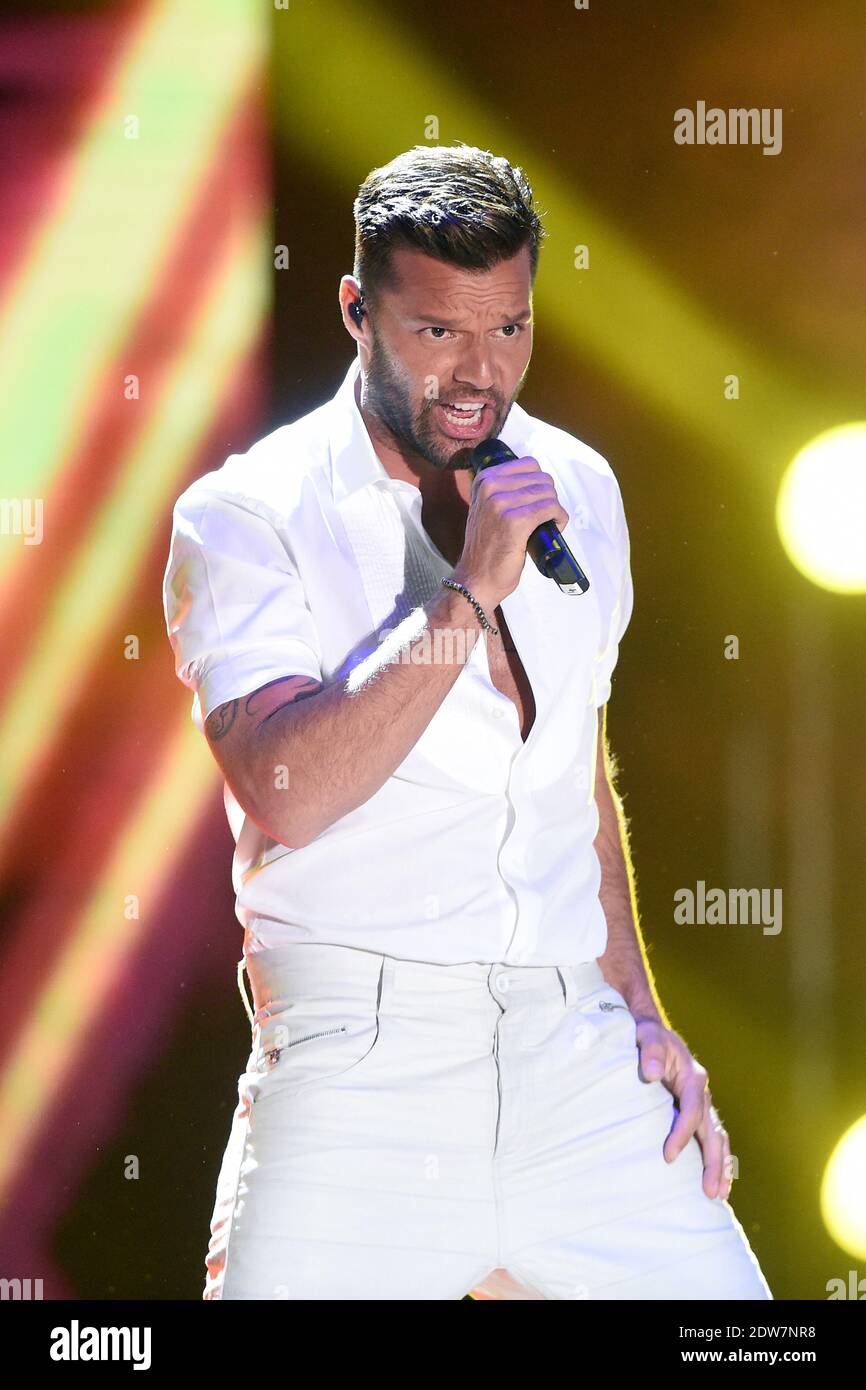 Ricky Martin attending the World Music Awards held at the Sporting Club ...