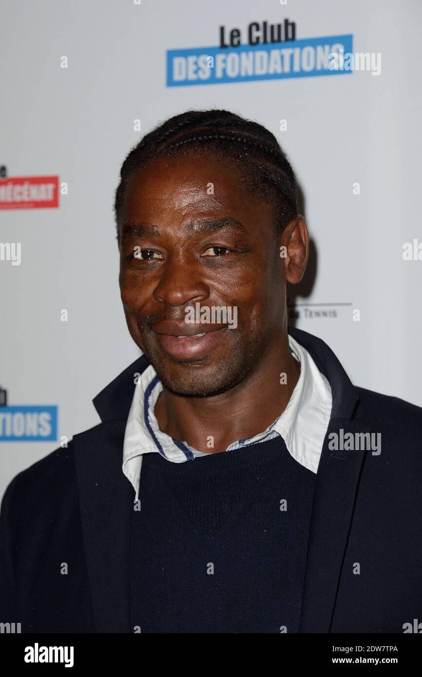 Serge Betsen attending the Sport Et Philanthropie party at Roland ...