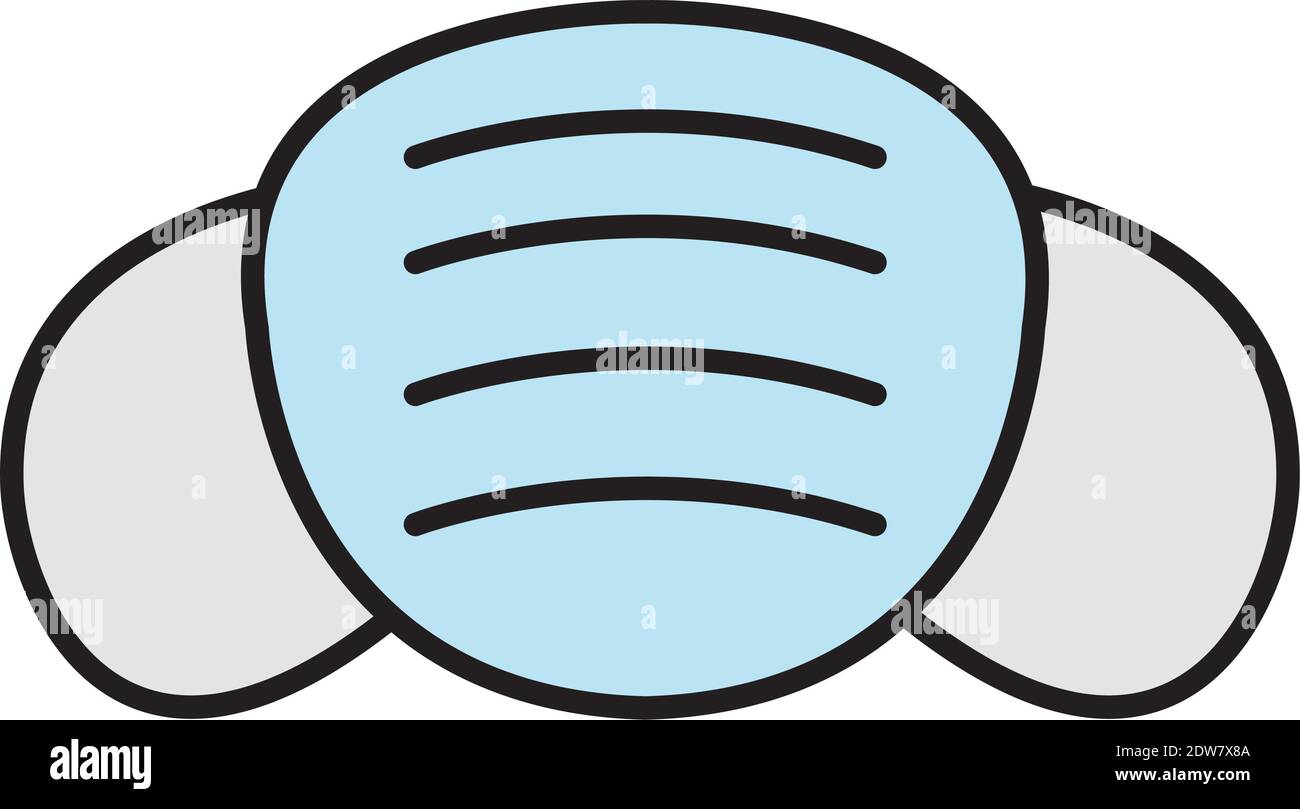 medical mask line and fill style icon Stock Vector Image & Art - Alamy