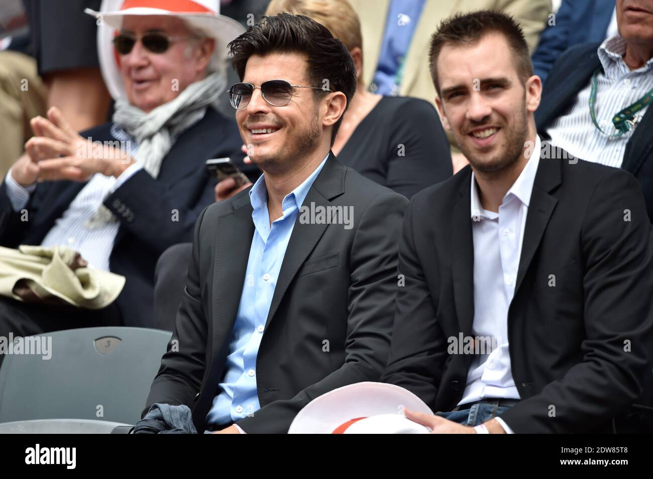 Vincent Niclo watching a game during the French Tennis Open at Roland ...