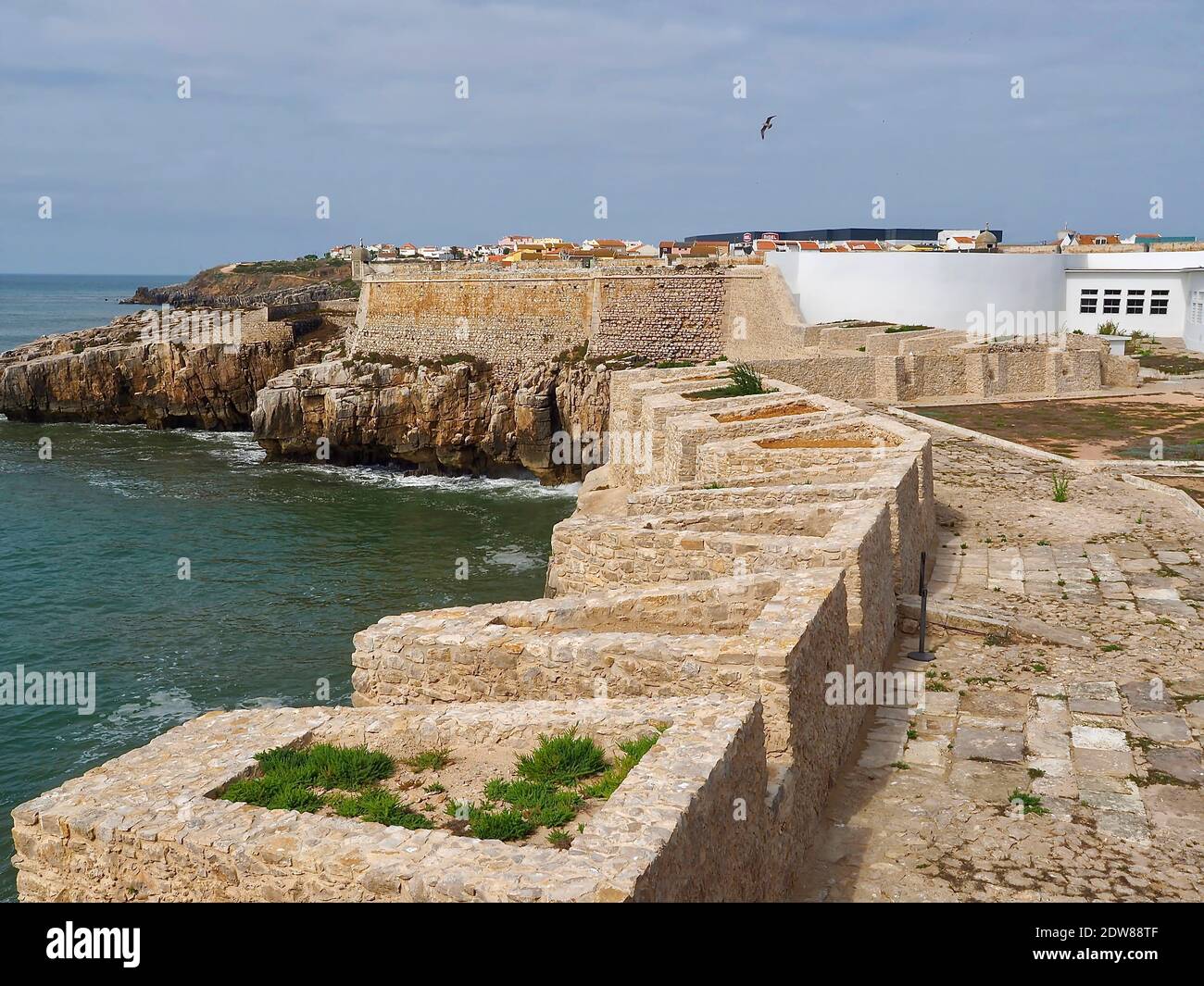 Inside Peniche fortress in the municipality of Leiria district called ...