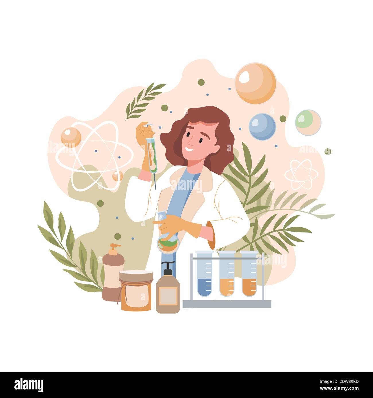 Hygiene skincare concept young Stock Vector Images - Alamy