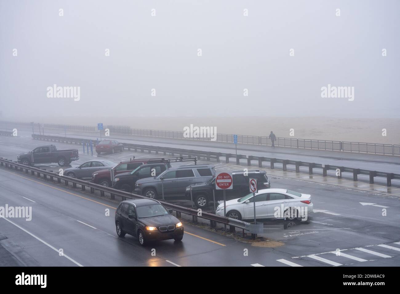 Winter scene in Hampton Beach NH USA Stock Photo - Alamy