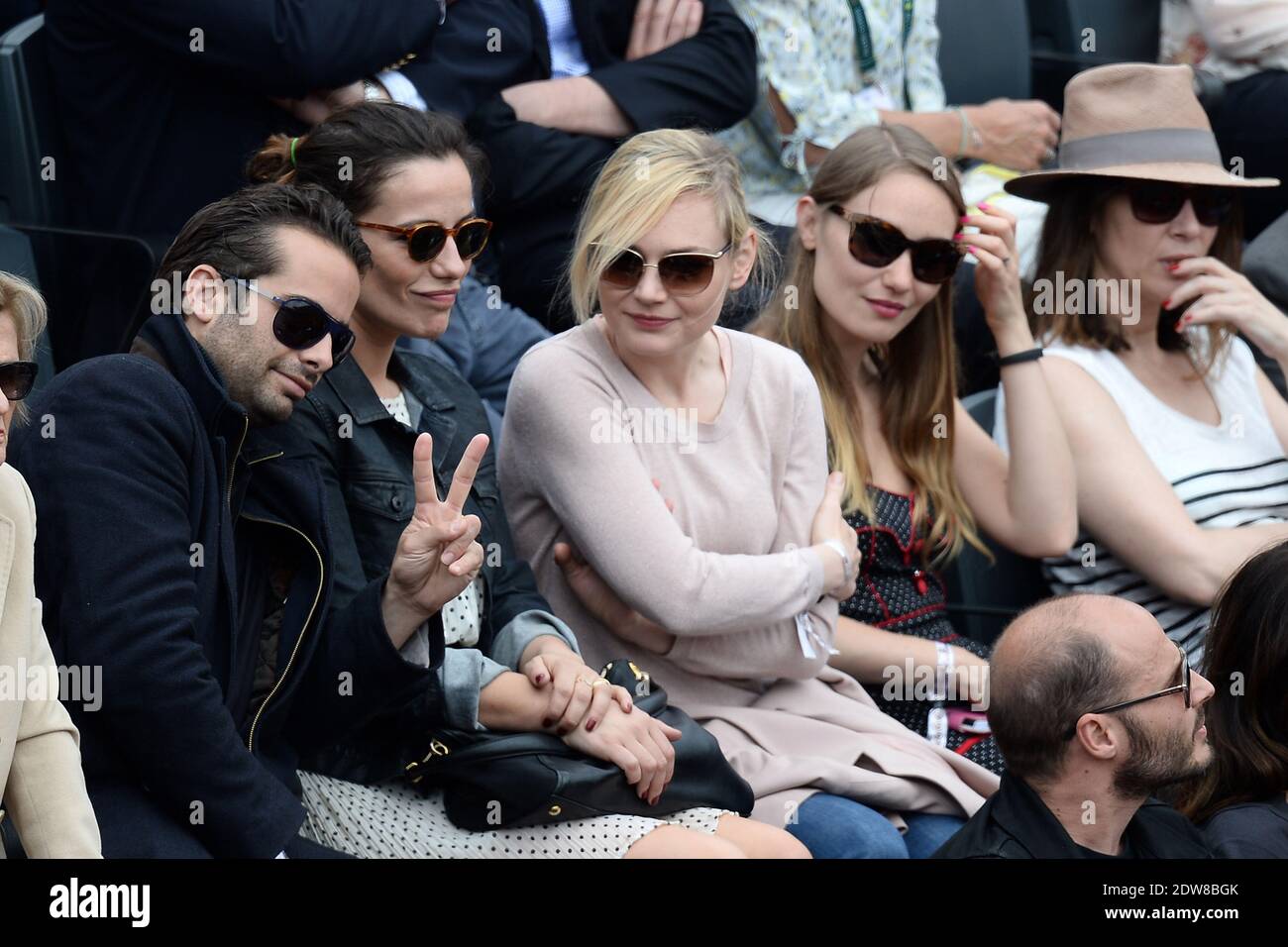 Zoe Felix, Julie Judd and Deborah Francois watchinges a eight-final ...