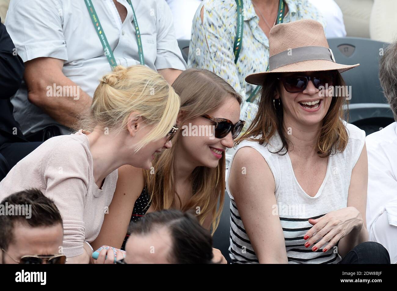 Julie Judd, Deborah Francois and Geraldine Pailhas watchinges a eight ...