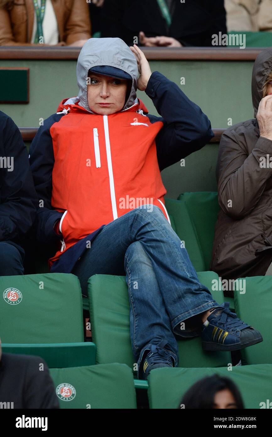 Julie Ferrier attending Day 12 of the French Open 2014 held at Roland ...