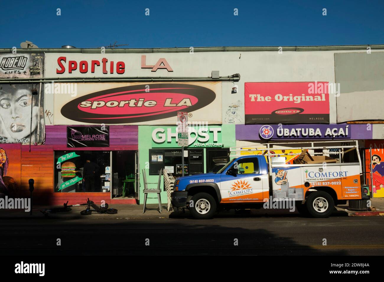 Melrose Avenue, Los Angeles, California, United States of America Stock ...