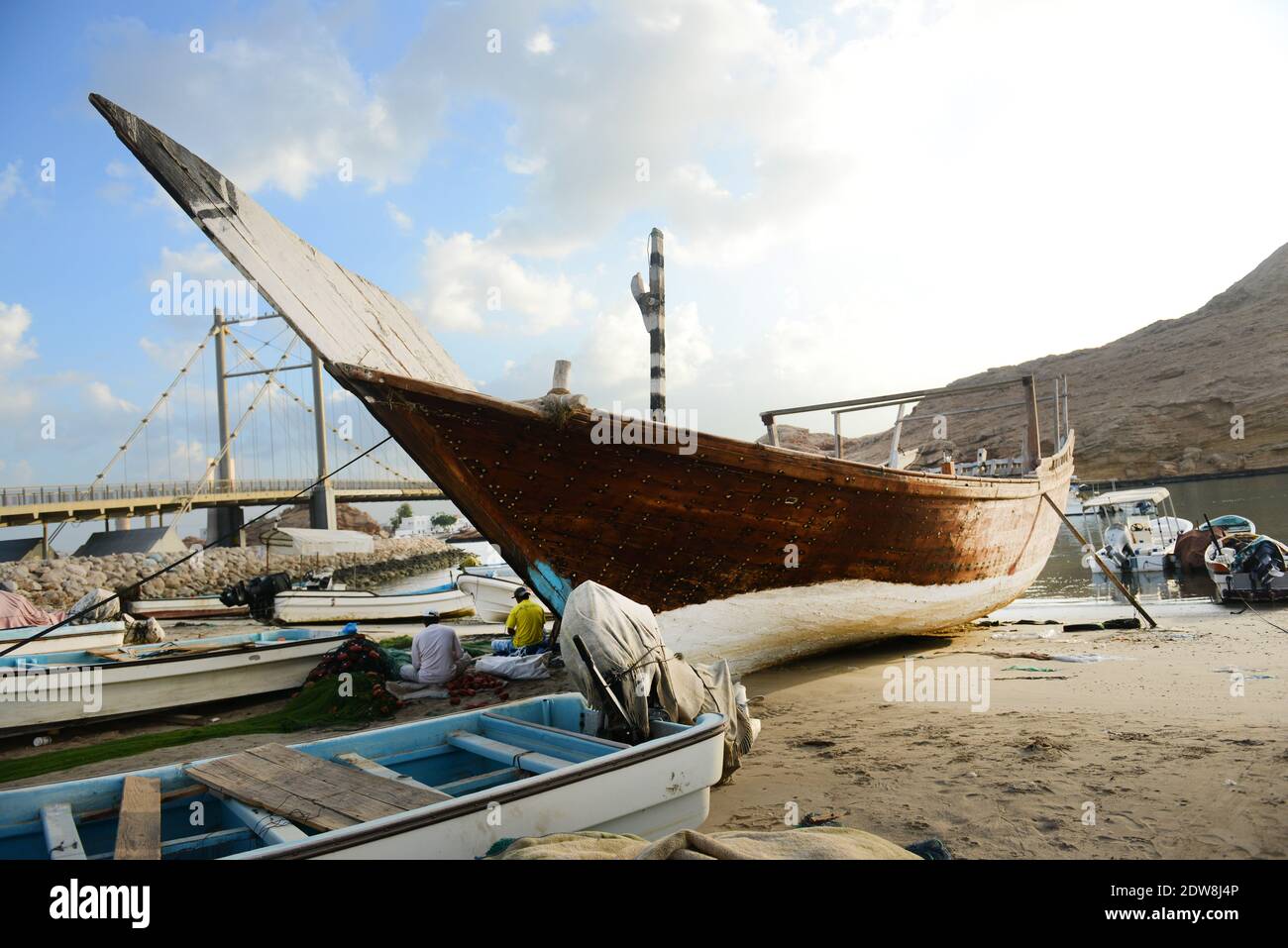 The dhow shipyard in Sur, Oman Stock Photo - Alamy