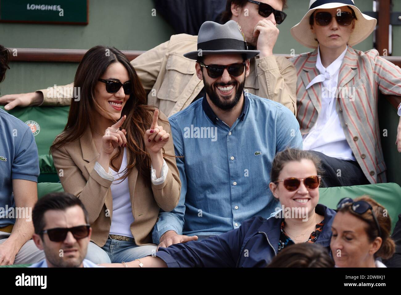 Sofia Essaidi and her boyfriend Adrien Galo attending Day 12 of the ...