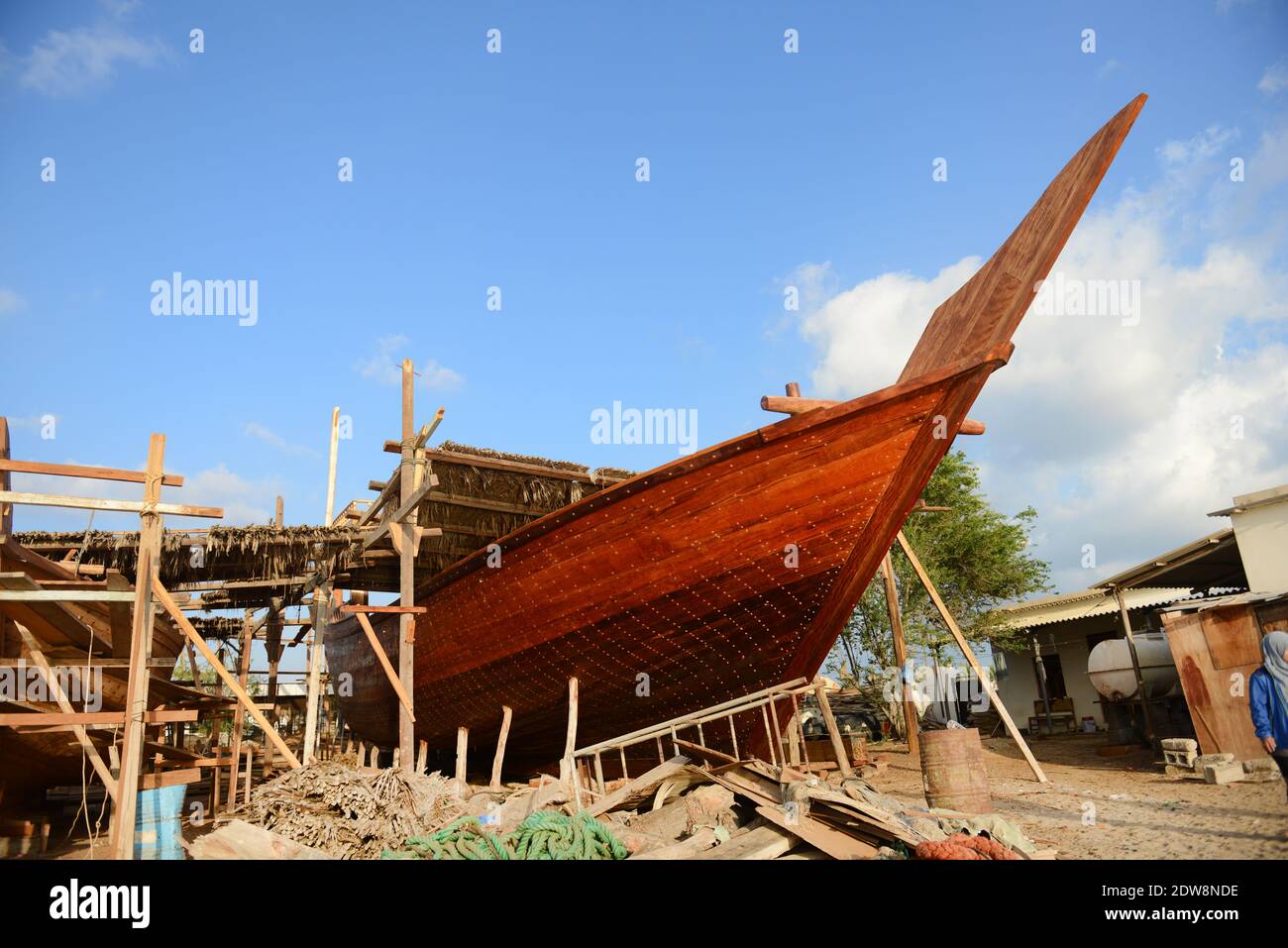 The dhow shipyard in Sur, Oman Stock Photo - Alamy