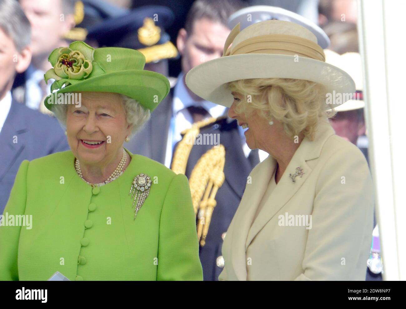 (left to right) Queen Elizabeth II and Britain's Duchess of Cornwall ...