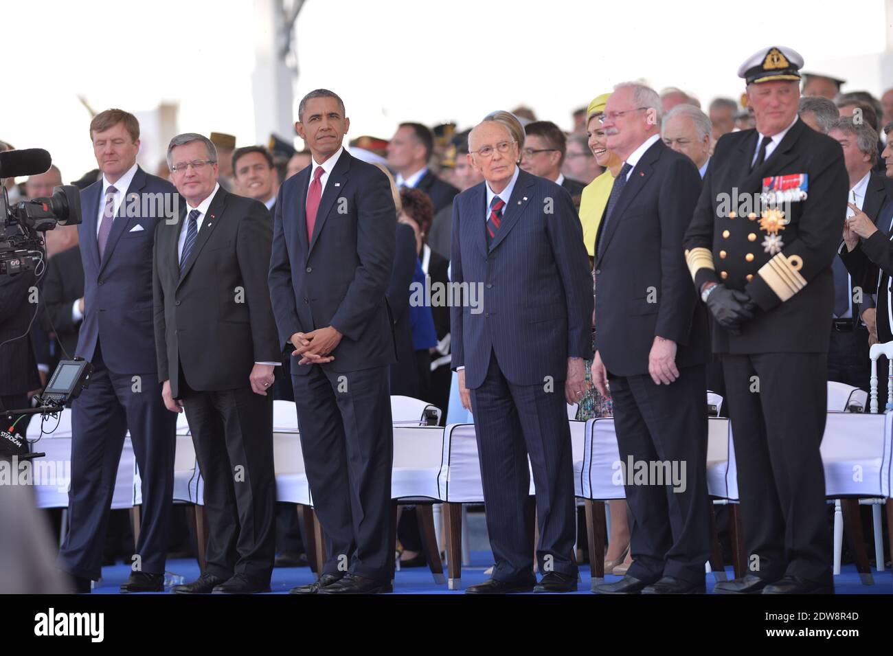 L-R : King Willem Alexander of the Netherlands, Bronislaw Komorowski ...