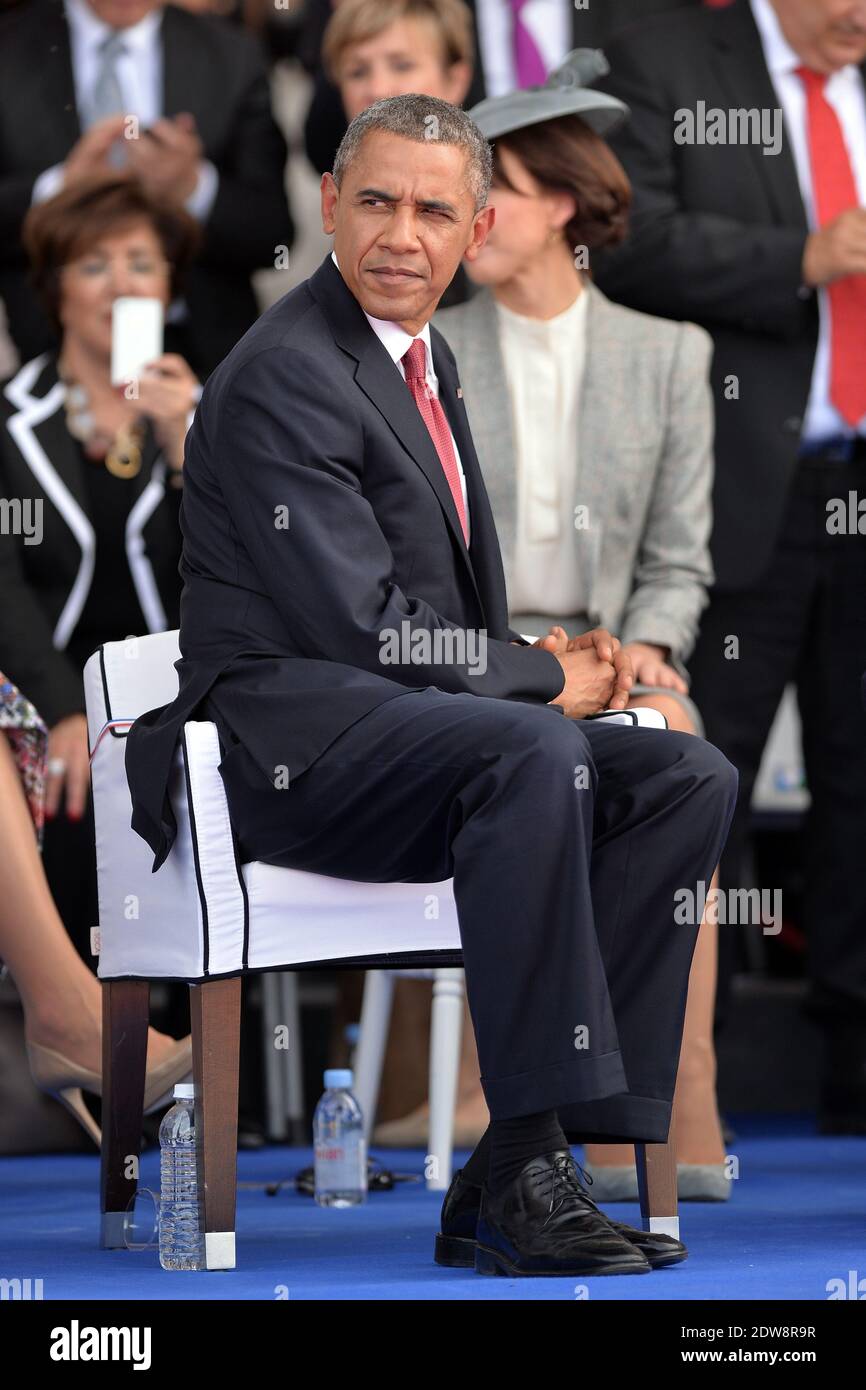 Barack Obama attends the International Ceremony at Sword Beach in ...