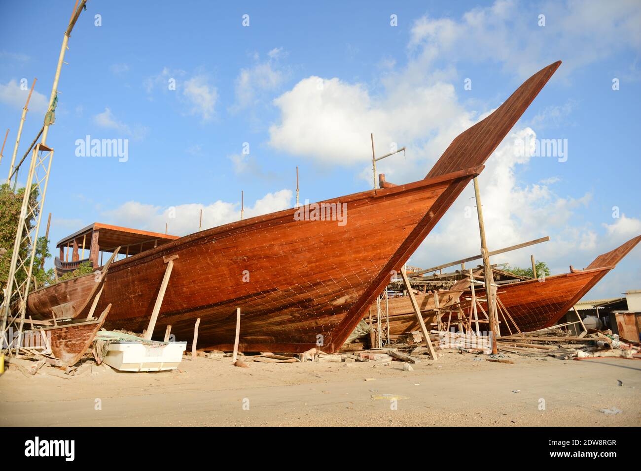 The dhow shipyard in Sur, Oman Stock Photo - Alamy