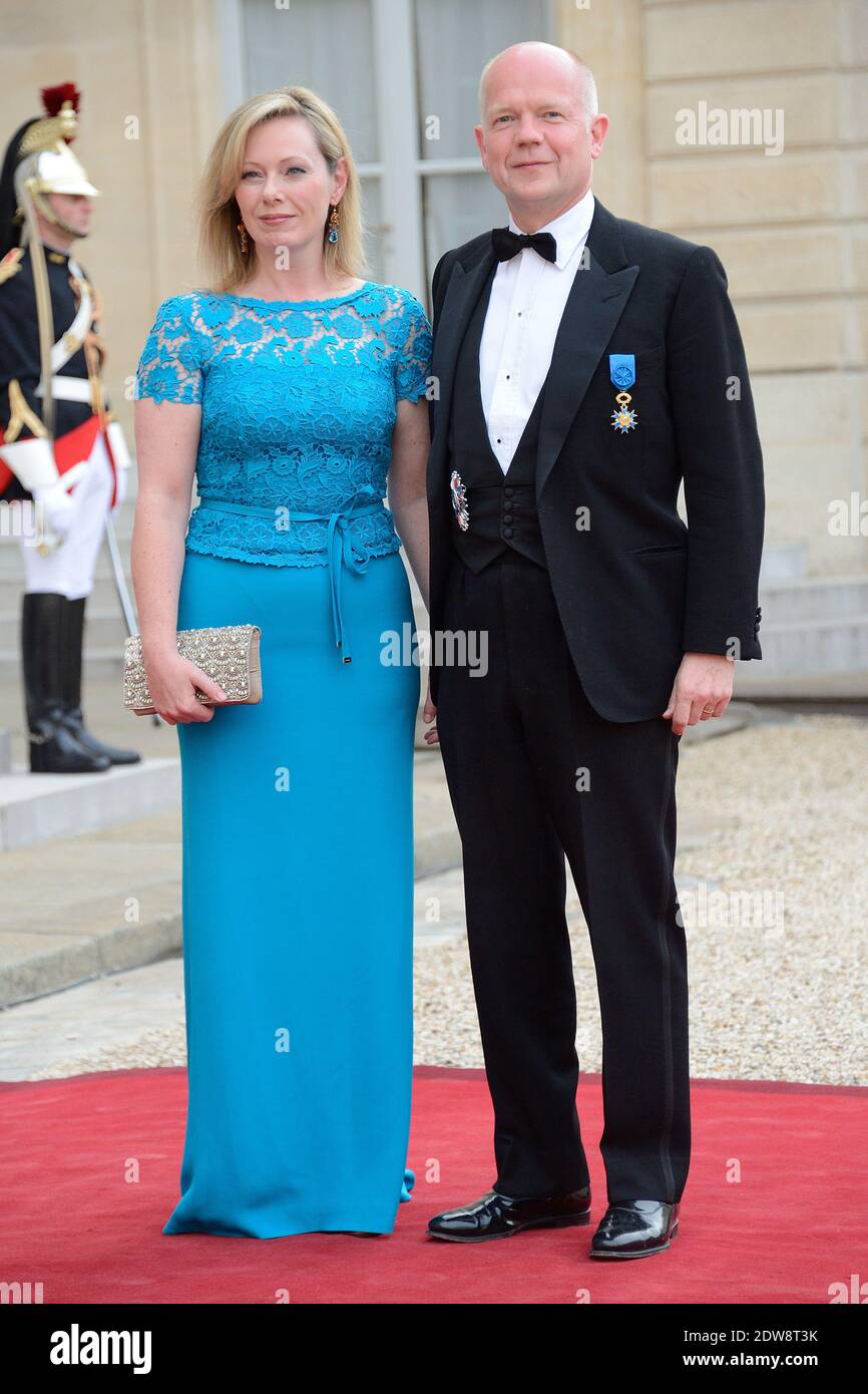 Ffion Hague and William Hague attending the State Banquet given in ...