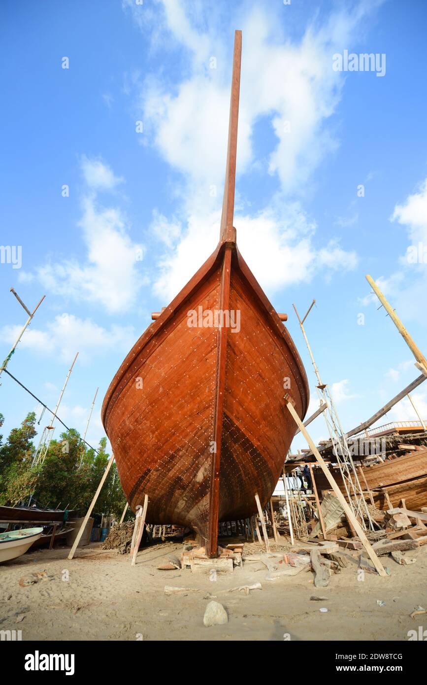 The dhow shipyard in Sur, Oman Stock Photo - Alamy
