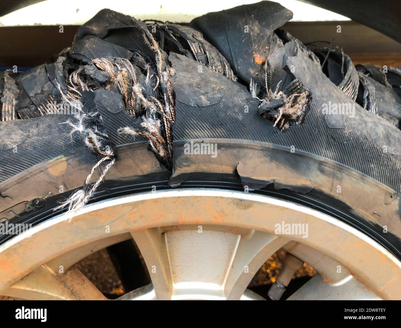 Shredded tyre hi-res stock photography and images - Alamy