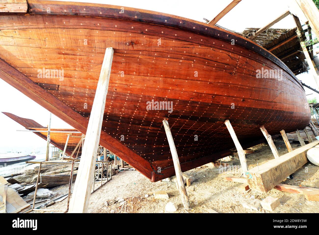The dhow shipyard in Sur, Oman Stock Photo - Alamy