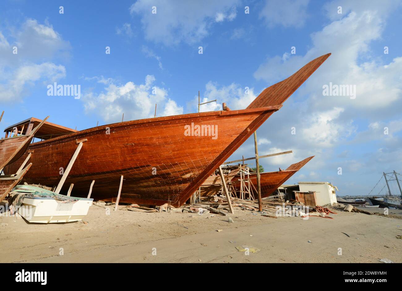 The dhow shipyard in Sur, Oman Stock Photo - Alamy