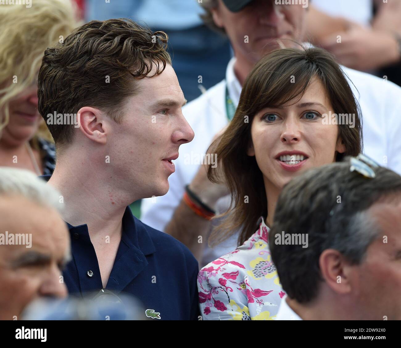 Actor Benedict Cumberbatch and girlfriend Sophie Hunter attending the ...