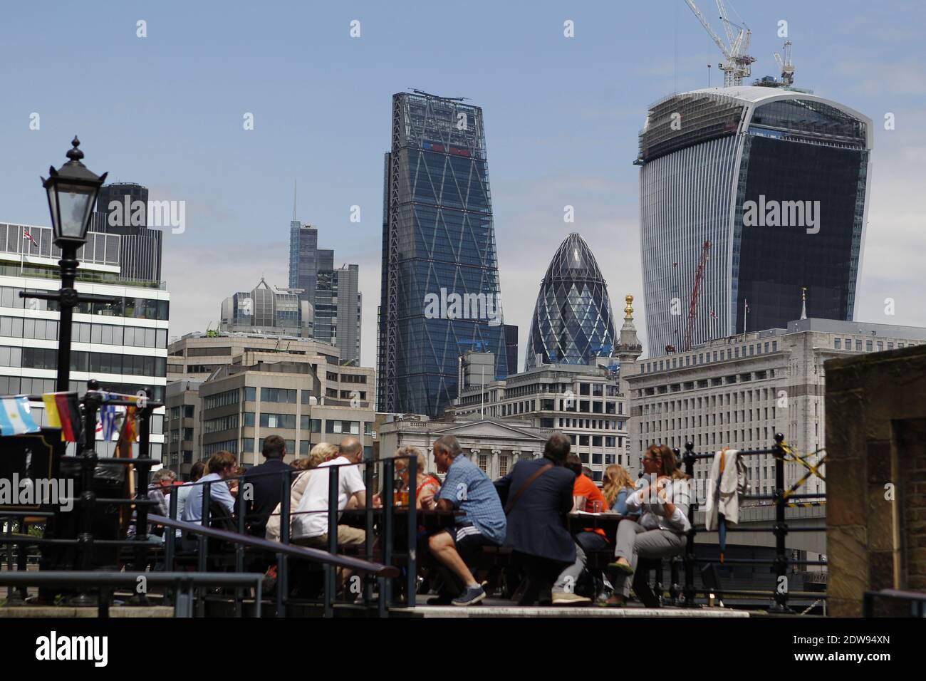 A view of the City of London, 8 June, 2014, London UK. Photo by Cyril ...