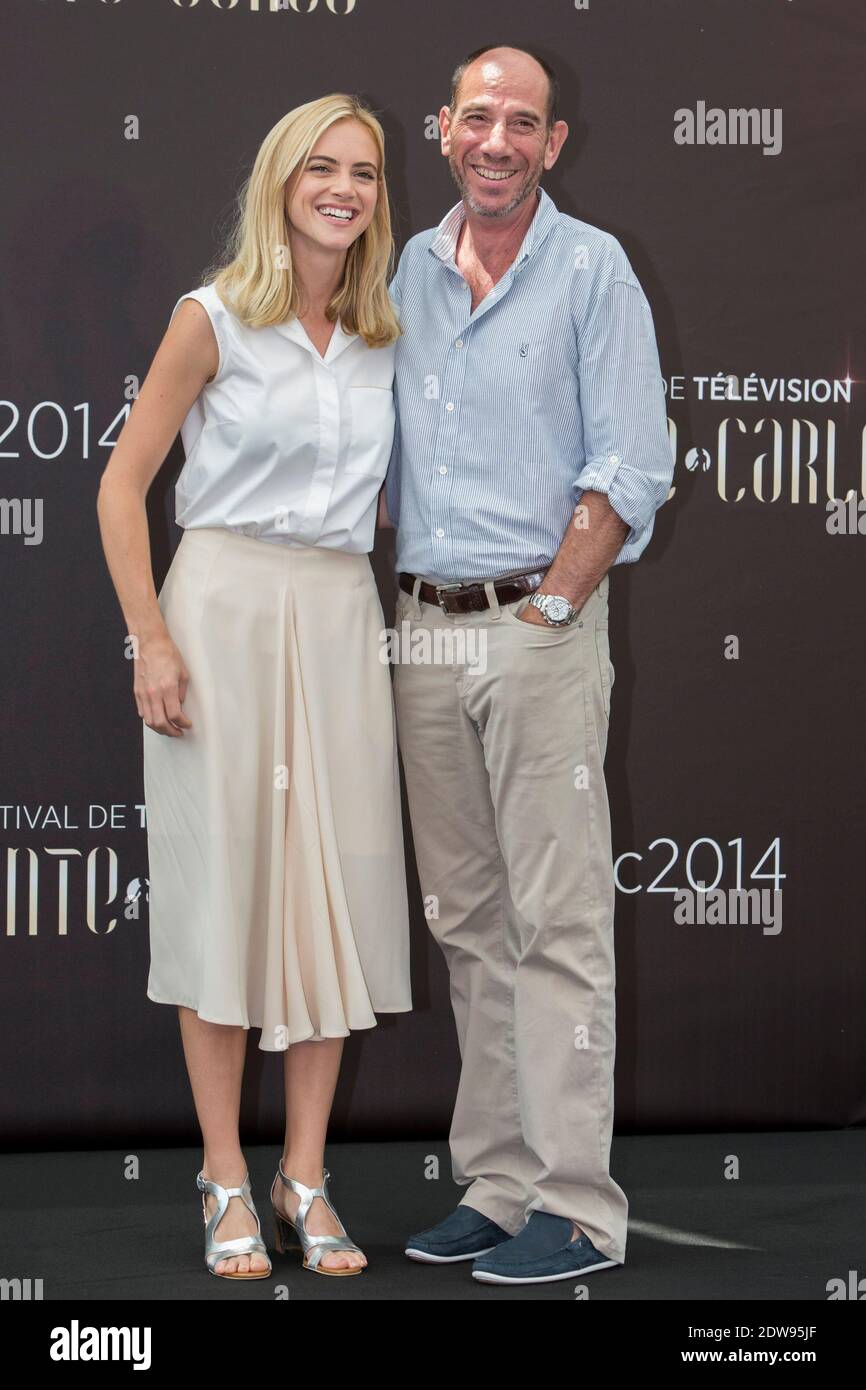 Emily Wickersham Miguel Ferrer Of Ncsi Posing During A Photocall At The 54th Monte Carlo Tv