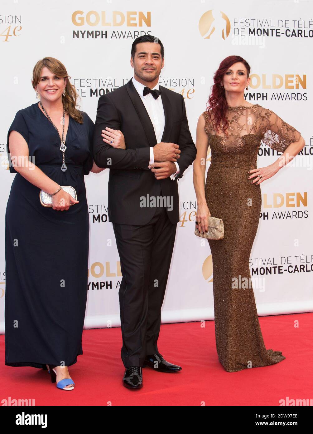 Jo Porter, Robbie Magasiva, Danielle Cormack arriving at the 54th Monte ...
