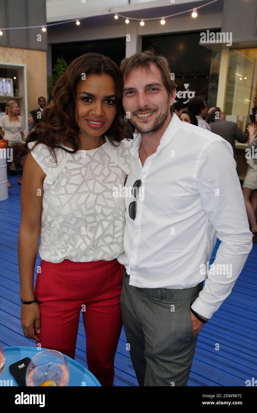 Laurence Roustandjee and her boyfriend Gregory Ferrie attending the ...