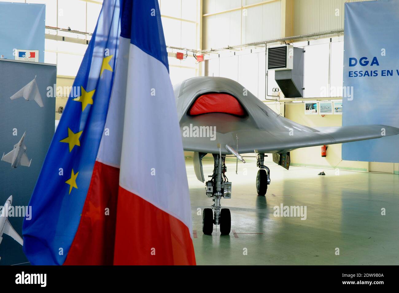French Minister of defence Jean-Yves Le Drian visits a flight test ...