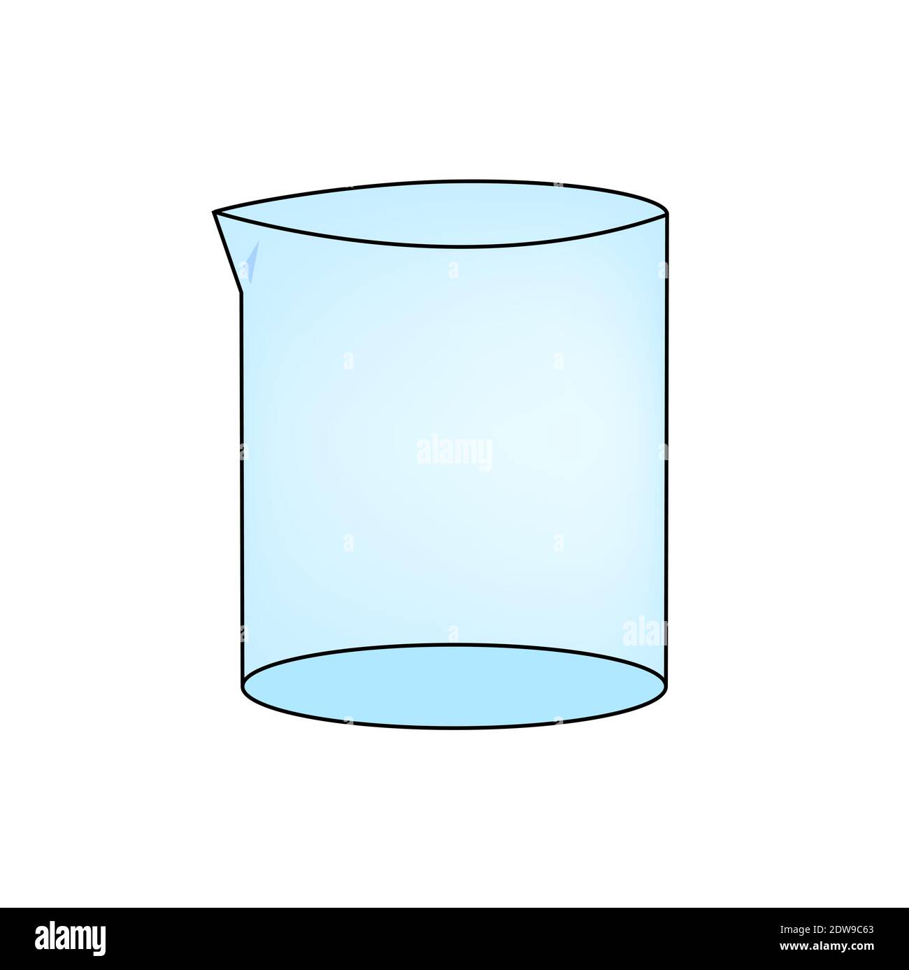 Glass beaker for laboratory vector illustration Stock Vector Image ...
