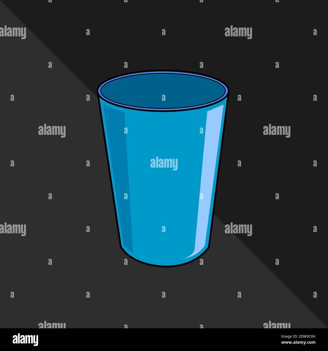 Transparent cup black coffee Stock Vector Images - Alamy