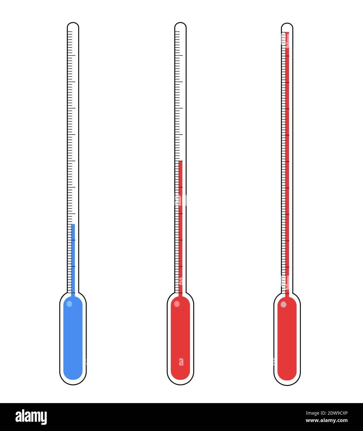Graduated glass thermometer Stock Vector Images - Alamy
