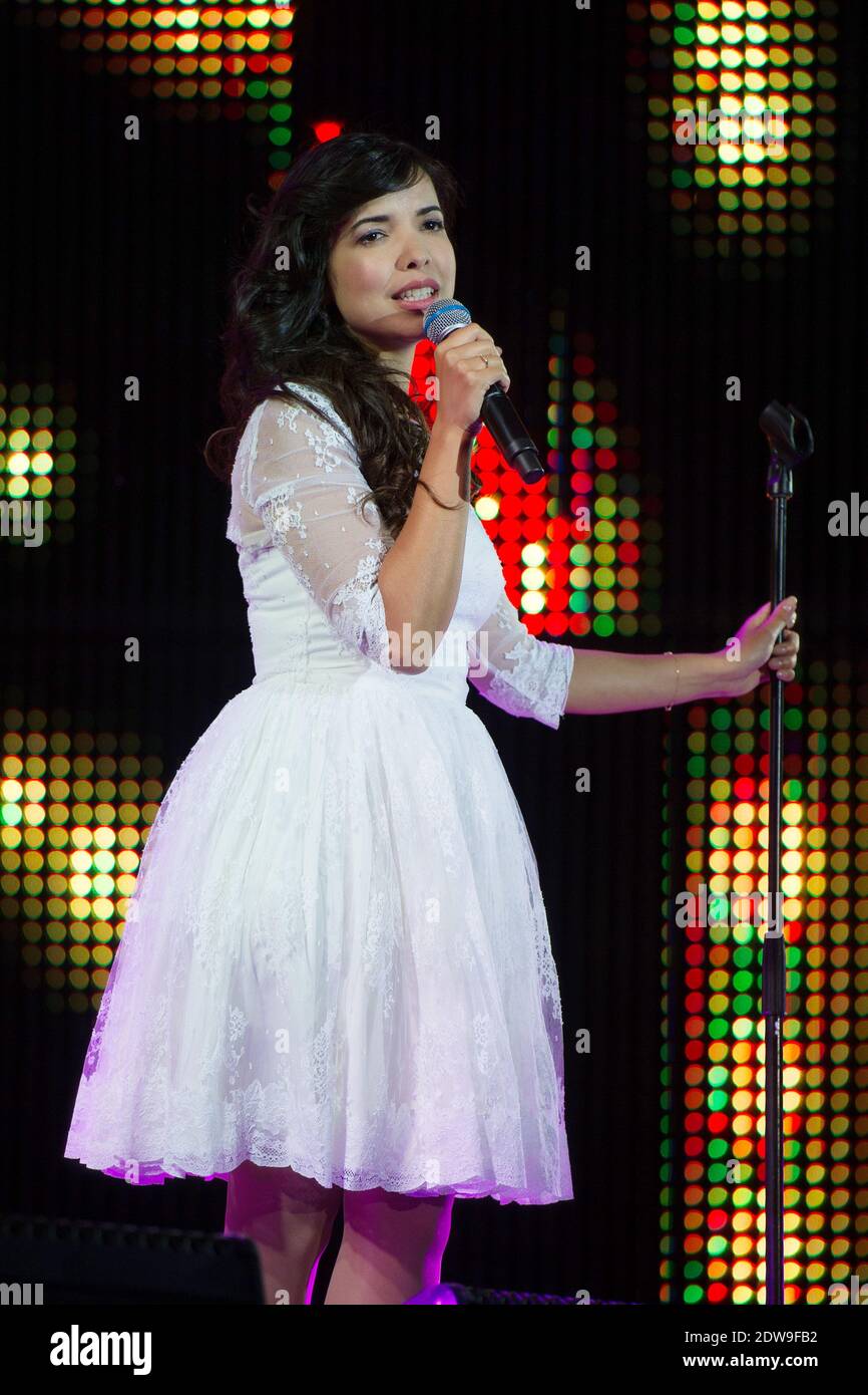 Indila during the M6 Live held at Issy-Les-Moulineaux, France, on June ...
