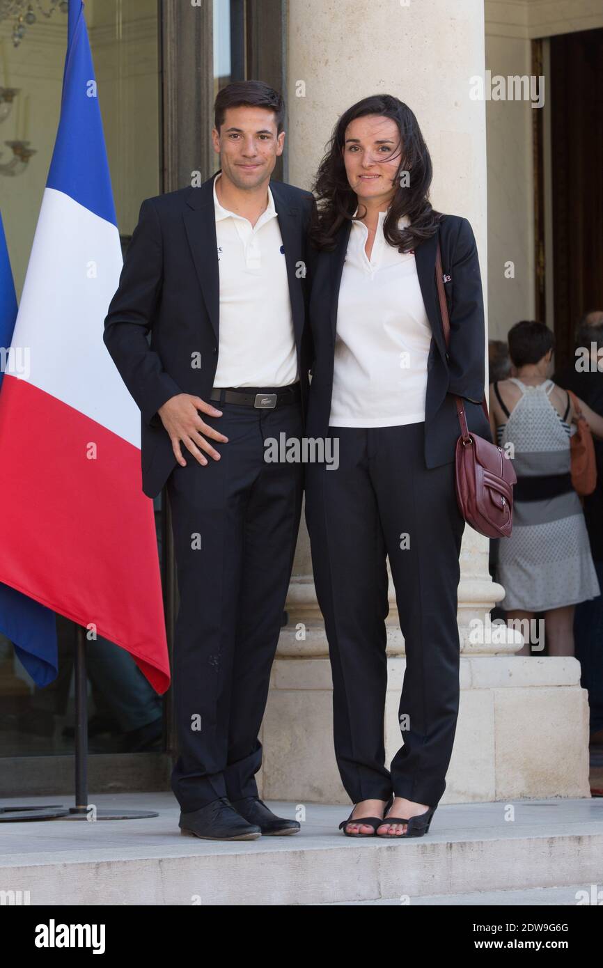 The Paralympic Gold medal in Alpine Marie Bochet arriving at a medals ...