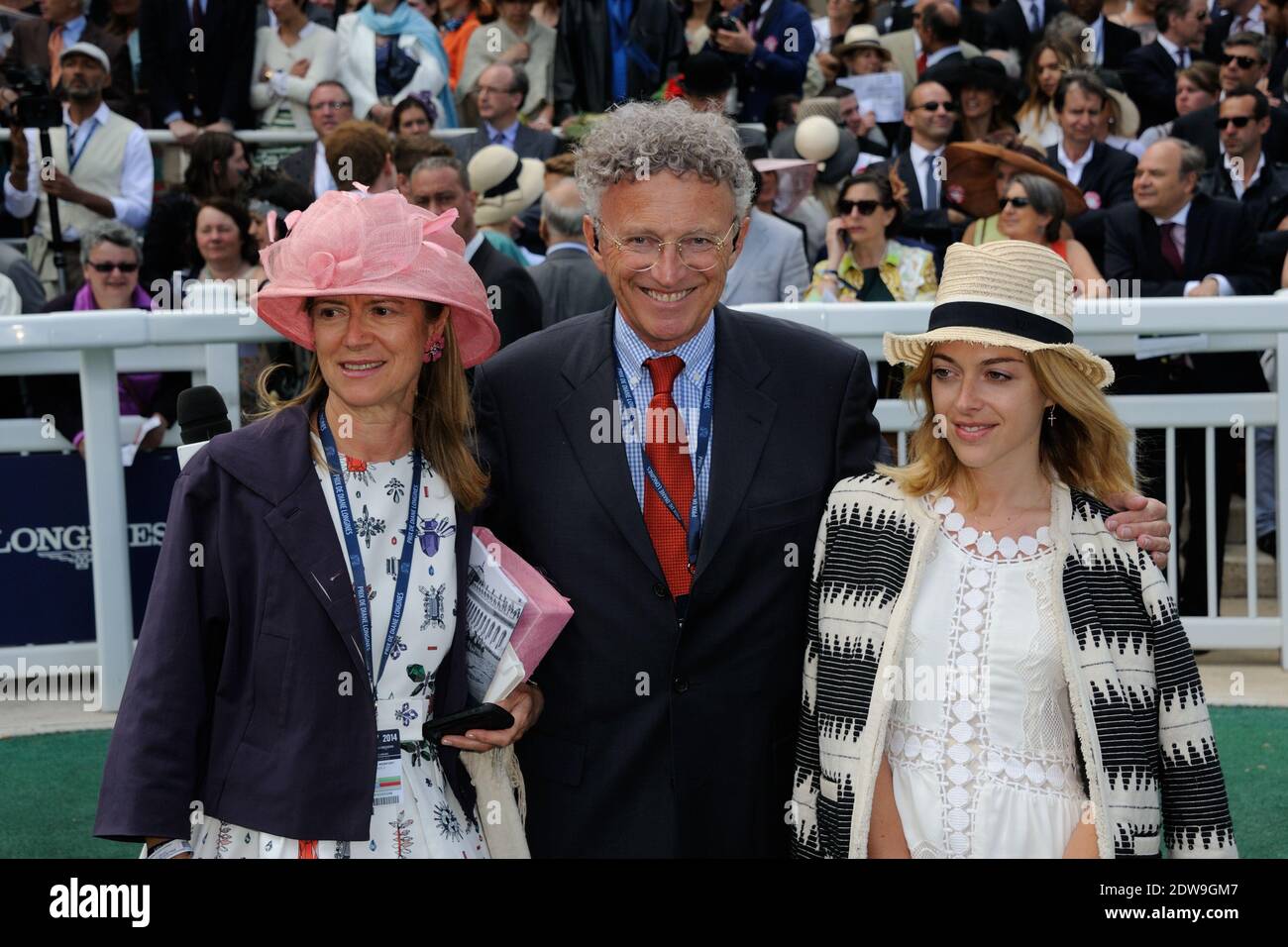 Dominique Monfort, Nelson Monfort and daughter Victoria attending the ...
