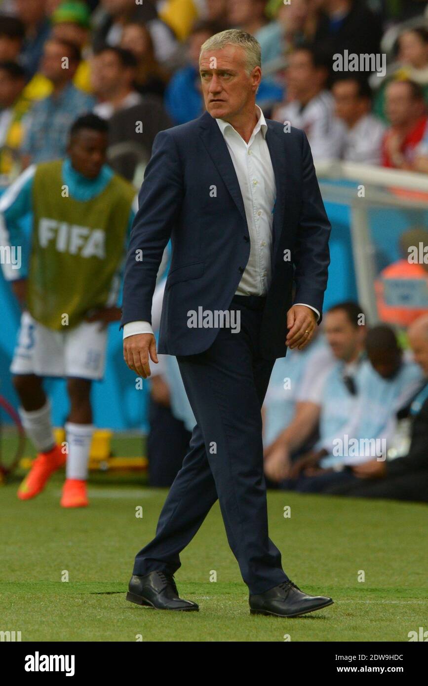 France's coach Didier Deschamps in Soccer World Cup 2014 First round ...
