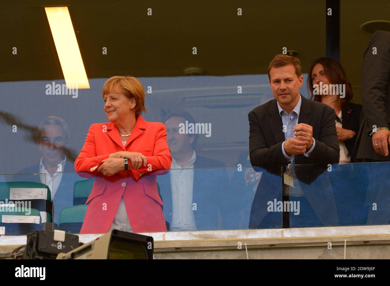 Fifa world cup 2014 angela merkel hi-res stock photography and images ...