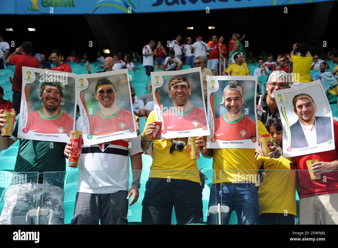 Portugal's Fans during soccer World Cup 2014 First round Group G match ...