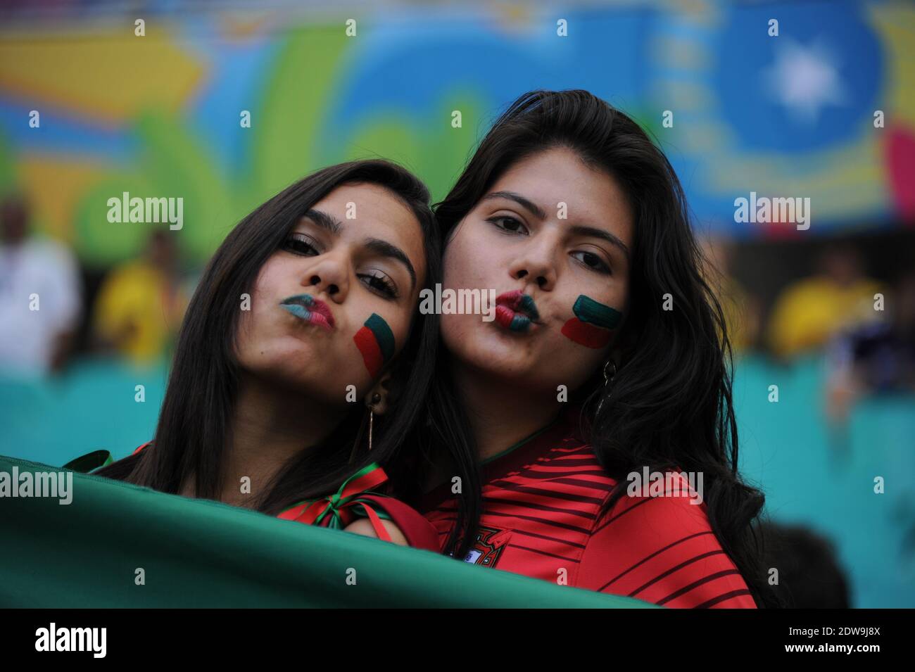 Portugal's Fans during soccer World Cup 2014 First round Group G match ...