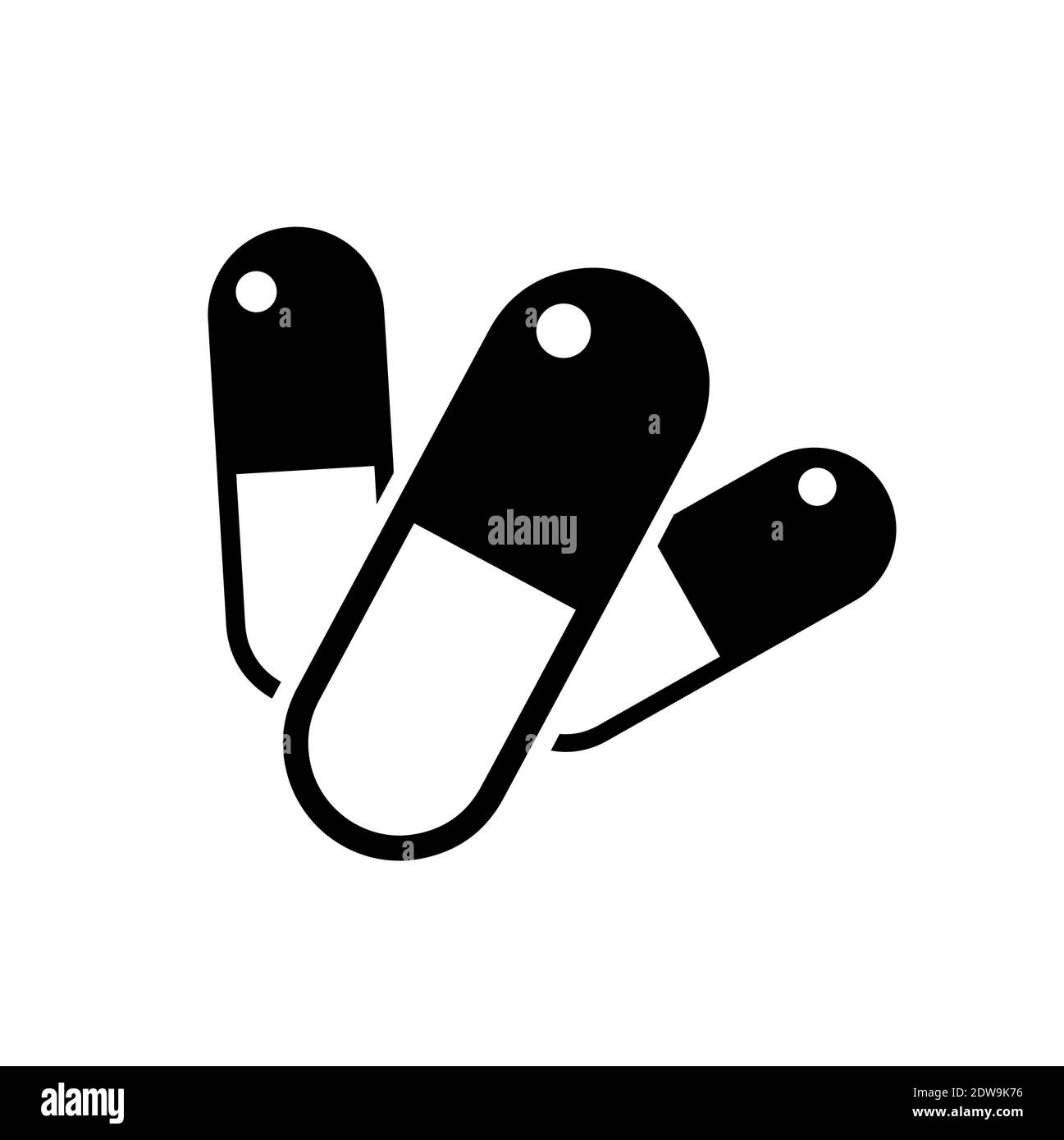 Pill capsules abstract icon vector Stock Vector Image & Art - Alamy