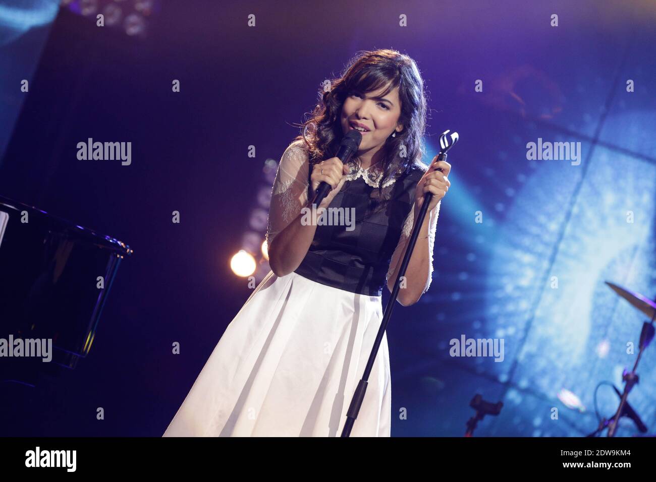 Indila performing live during the 'RFM's Anniversary' held at Les ...