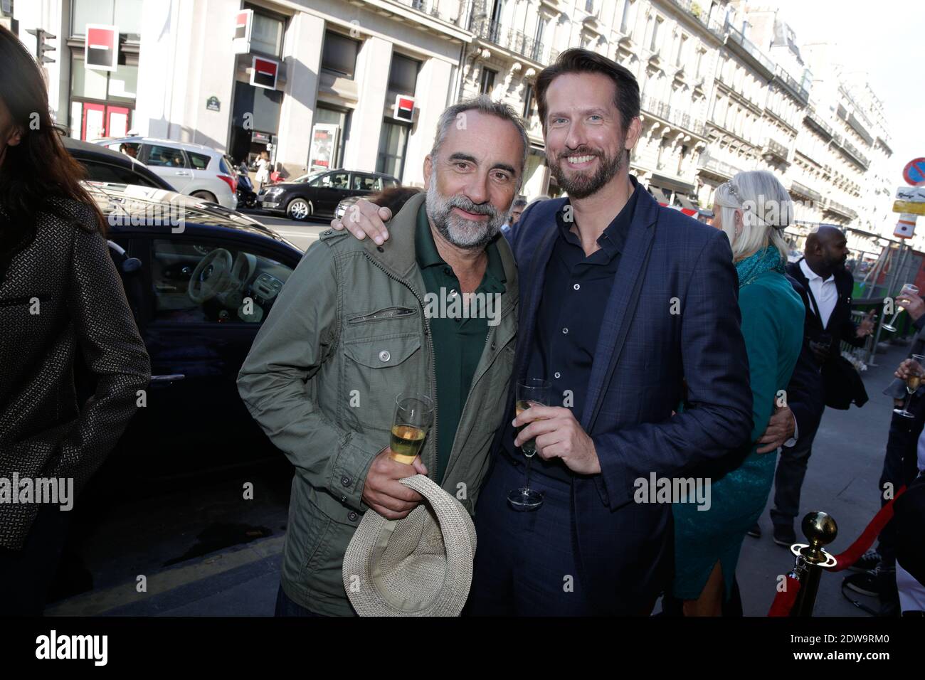Antoine Dulery and Sam Bobino attending the 'Jean-Louis Scherrer' Store ...