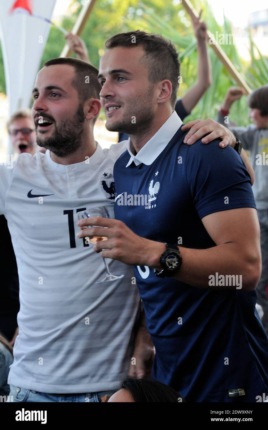 Jonathan Demurger attending the World Cup, France Vs Switzerland ...