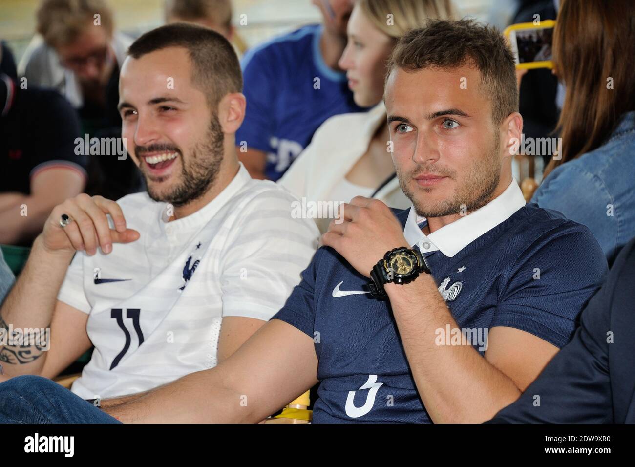 Jonathan Demurger attending the World Cup, France Vs Switzerland ...