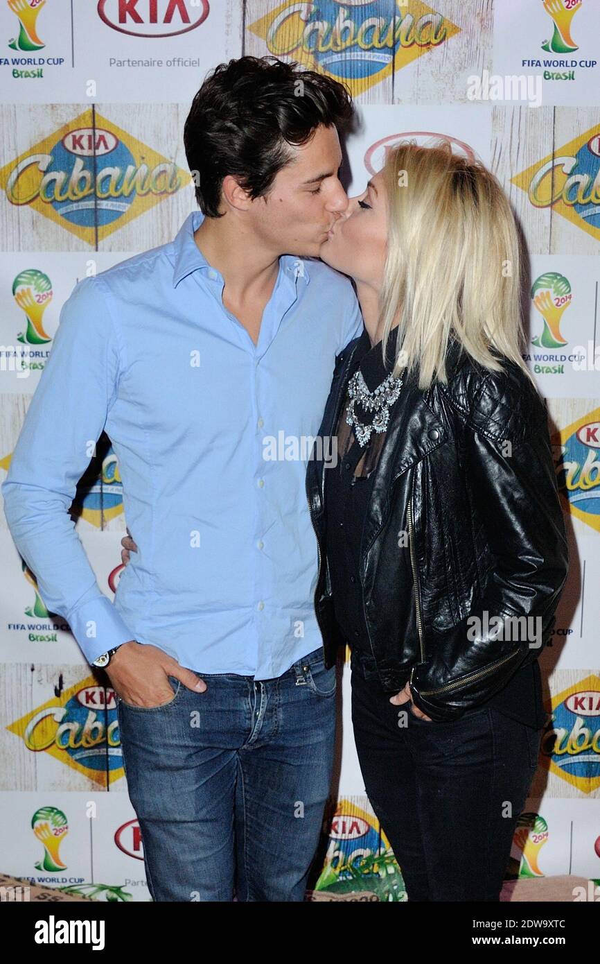 Caroline Receveur and boyfriend Valentin Lucas attending the World Cup ...