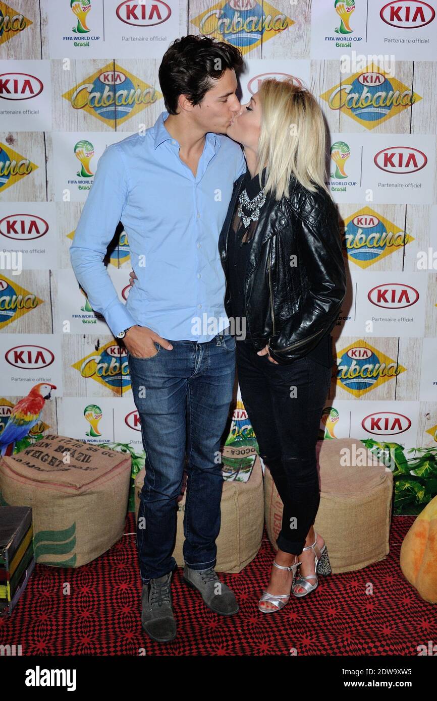 Caroline Receveur and boyfriend Valentin Lucas attending the World Cup ...