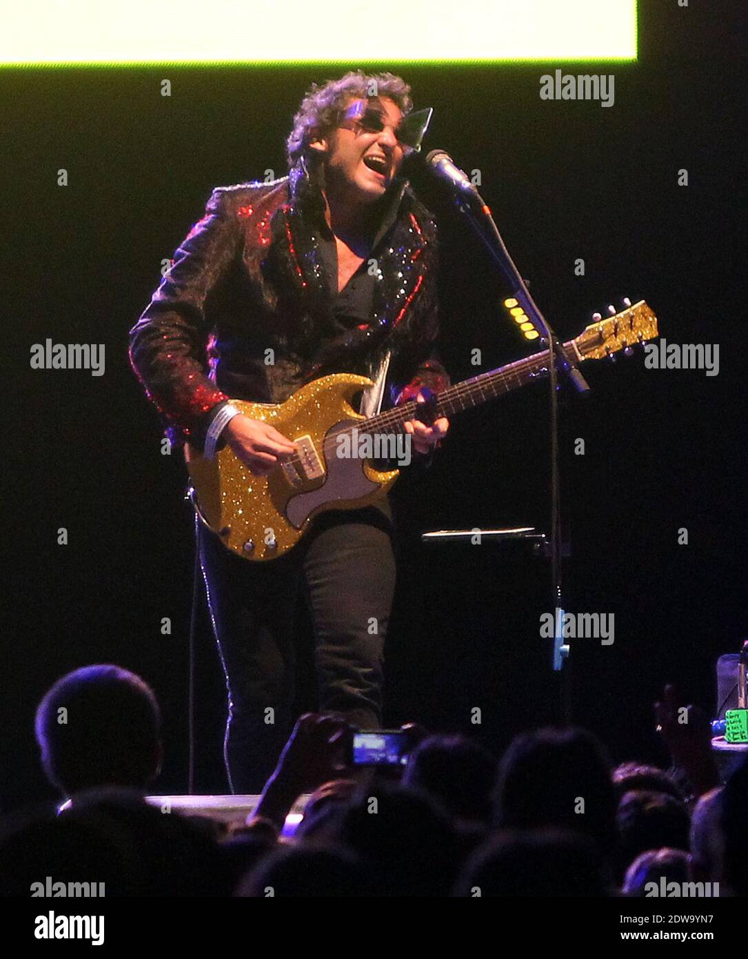 French singer Mathieu Chedid aka -M- is performing a concert in Central ...