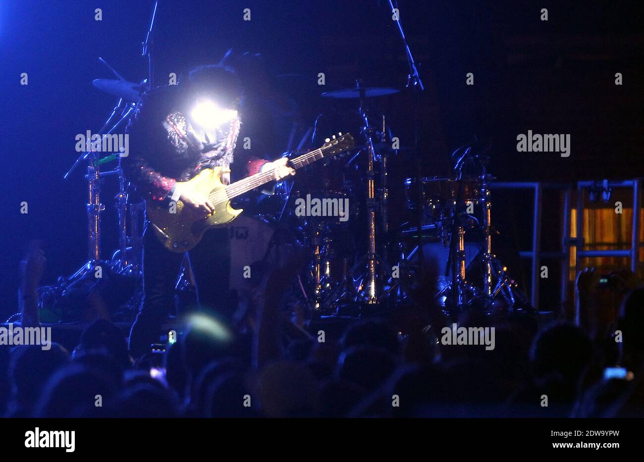French singer Mathieu Chedid aka -M- is performing a concert in Central ...
